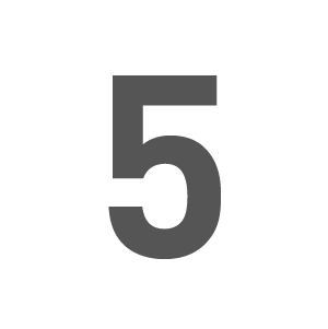 number-num5 | e-bizillust（イービズイラスト） - システム開発業務に使えるイラスト素材