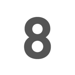 number-num8 | e-bizillust（イービズイラスト） - システム開発業務に使えるイラスト素材