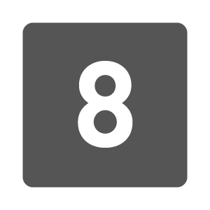 number-square-num8 | e-bizillust（イービズイラスト） - システム開発業務に使えるイラスト素材